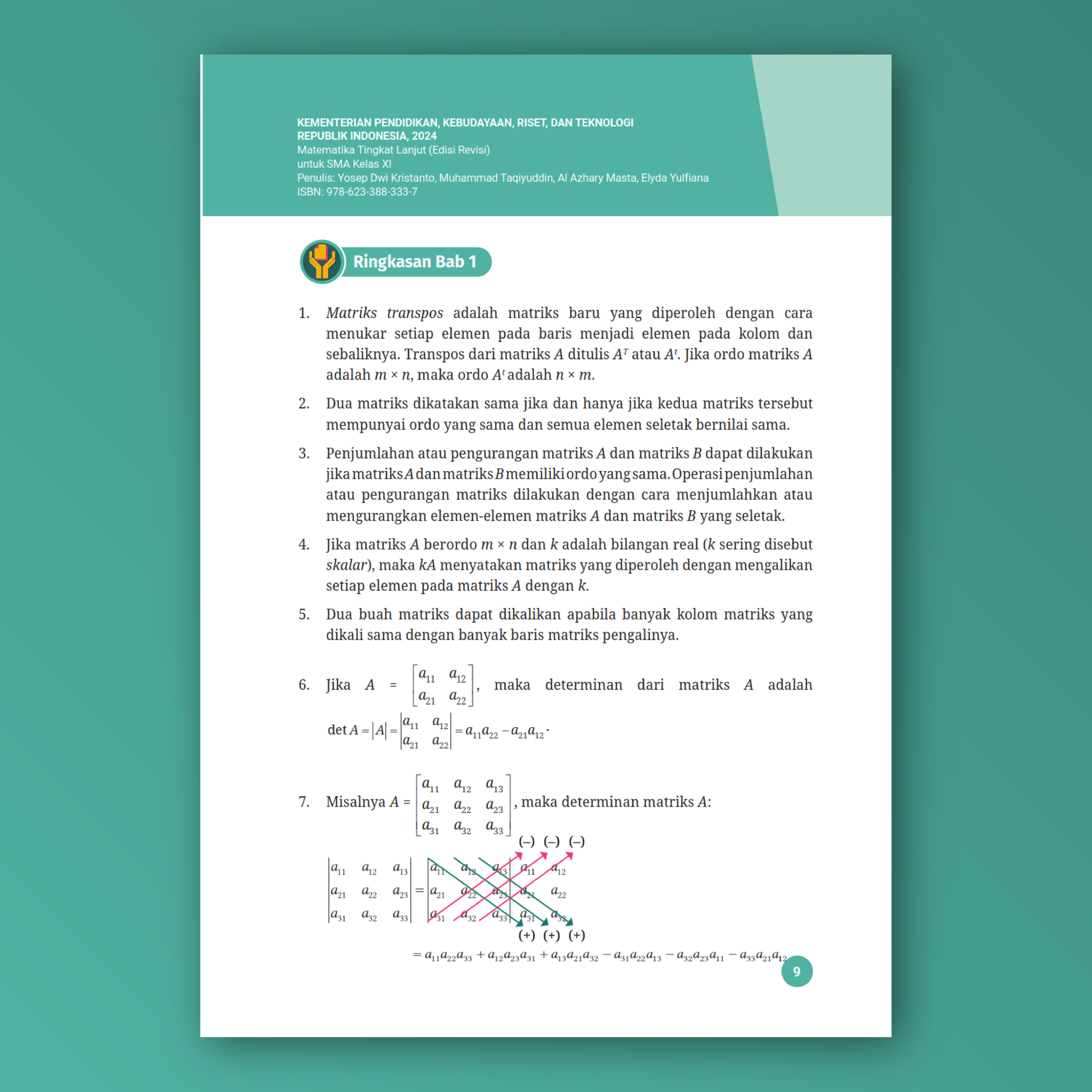 Sumber Belajar Pendamping Matriks – Kristanto Math